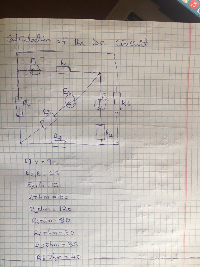 Solved Problem 1. Calculation of the DC circuit For given DC | Chegg.com