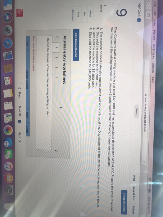 Solved Help HW Ch 8 6 Help Save & Exit Submit Check my work | Chegg.com