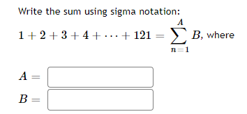 Solved Write the sum using sigma notation: | Chegg.com