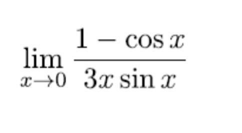 Solved 1 – COS X lim x + 3x sin x | Chegg.com