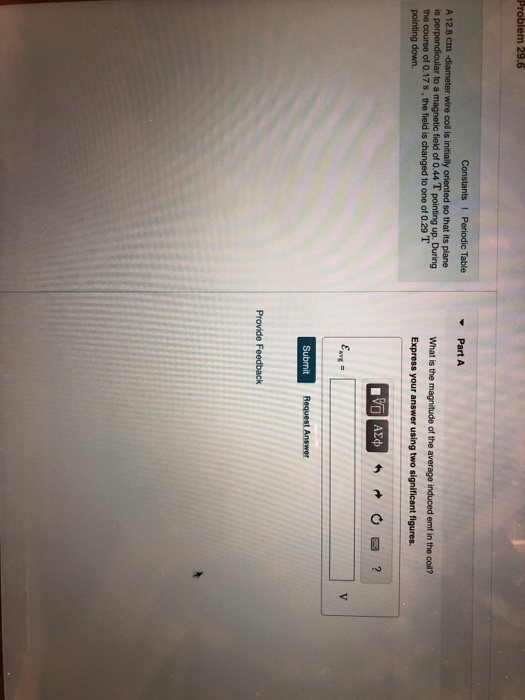 Solved Problem 29.6 Constants I Periodic Table Part A A 12.8 | Chegg.com