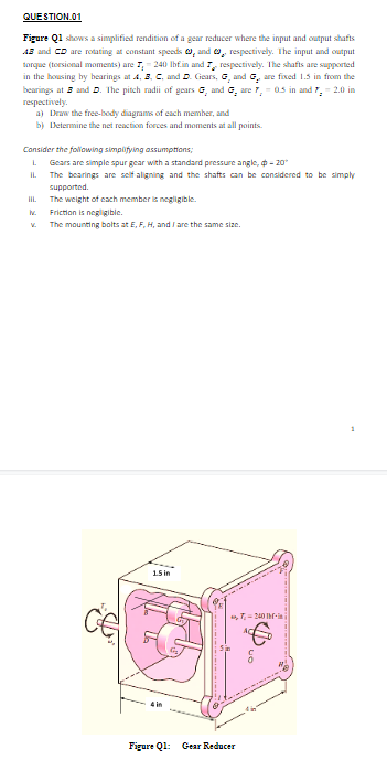 Solved QUESTION.01 Figure Q1 shows a simplified rendition of | Chegg.com