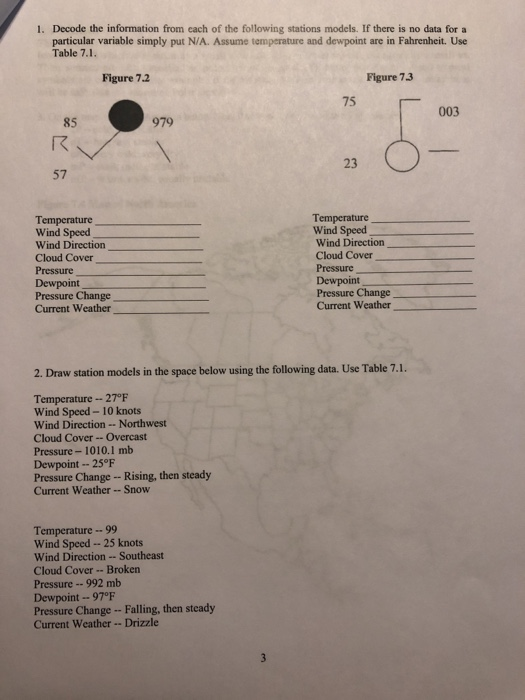 Solved 1. Decode the information from each of the following | Chegg.com