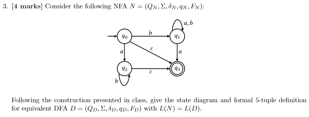 Solved DFA for the language L = (w starts with an a and | Chegg.com