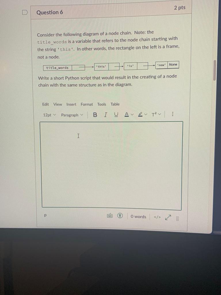 Solved n Question 6 Consider the following diagram of a node | Chegg.com