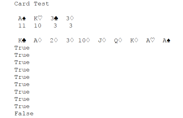Solved Need help with **def blackJackValue(self):*** | Chegg.com