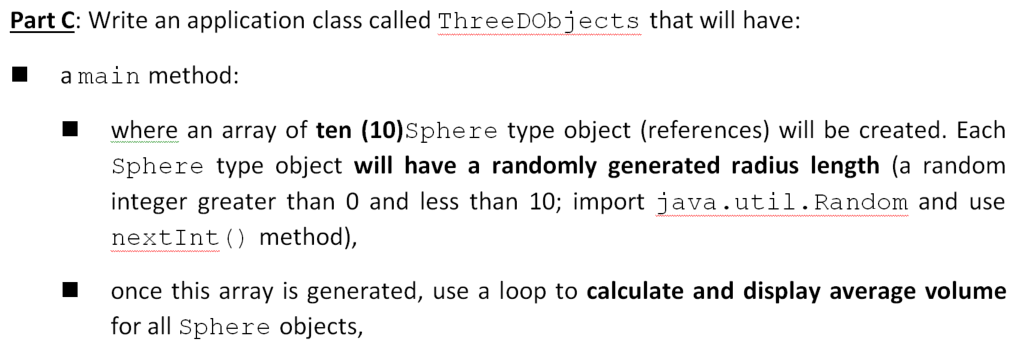 Solved Part A: Write a class called Circle that will have: | Chegg.com