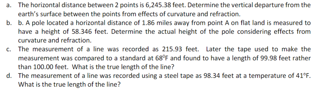 Solved a. The horizontal distance between 2 points is | Chegg.com