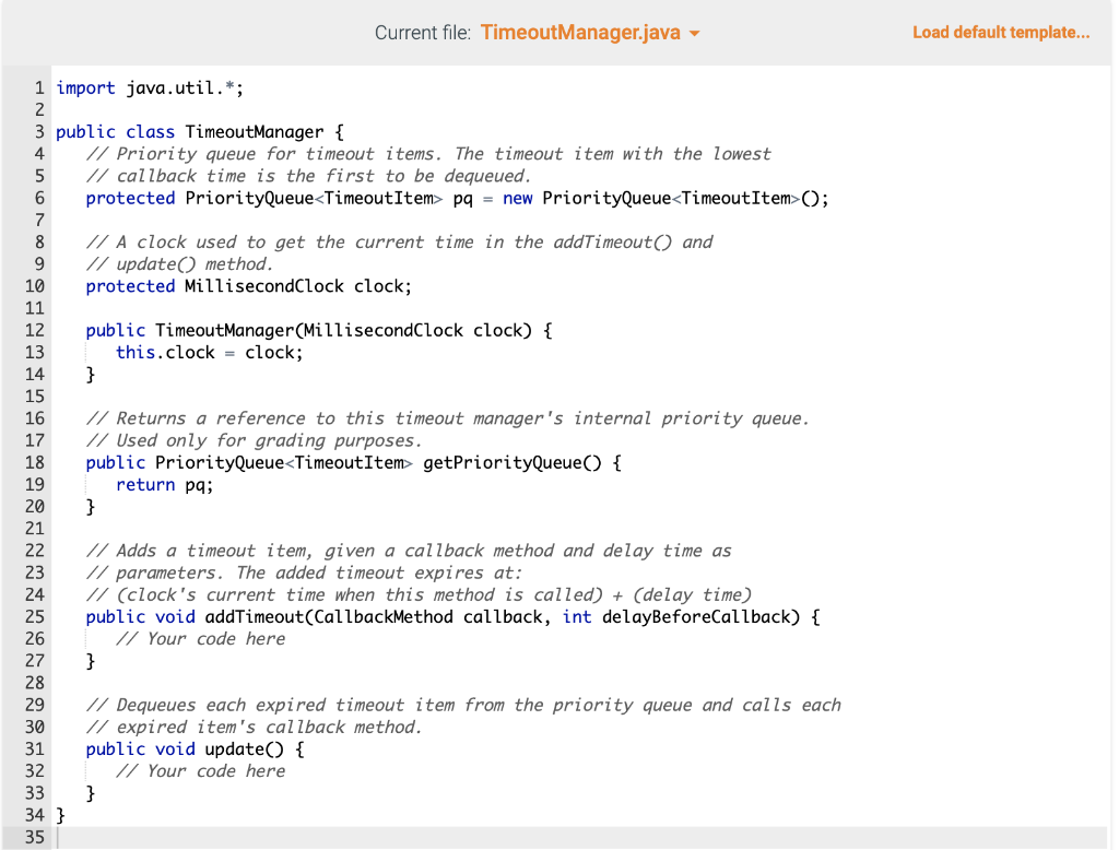 Solved Timeout Manager Overview A Timeout Manager Stores A 8691