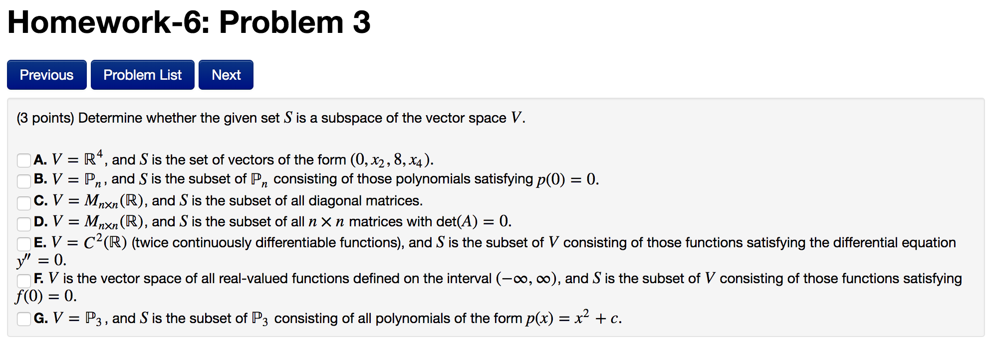 Solved Homework-6: Problem 3 Previous Problem List Next (3 | Chegg.com