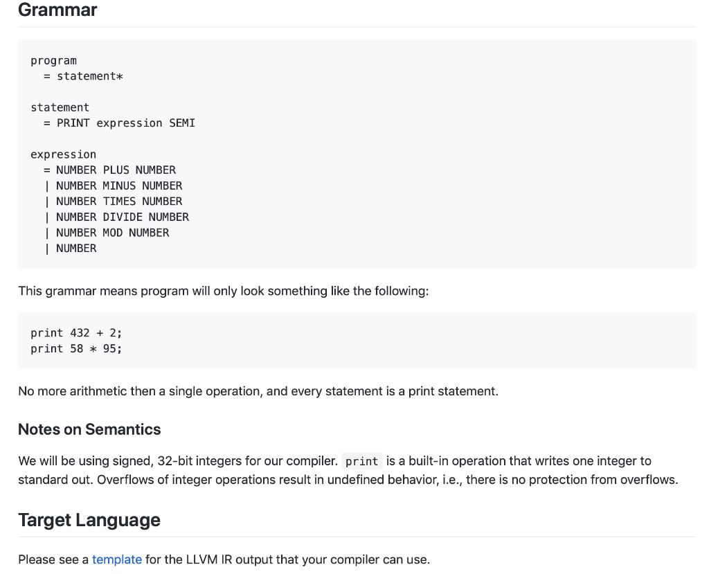 Basic Simple Arithmetic code for LLVM IR I've been | Chegg.com