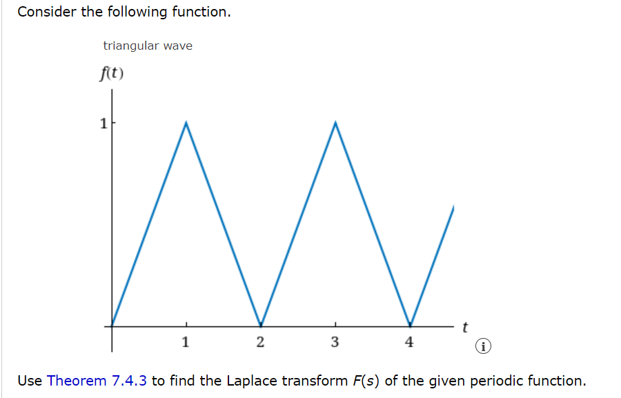 Consider the following function. triangular wave Use | Chegg.com