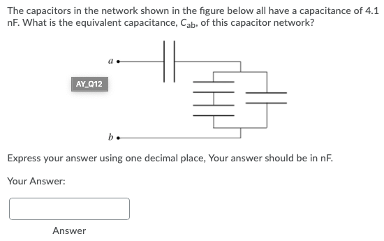 Solved The capacitors in the network shown in the figure | Chegg.com
