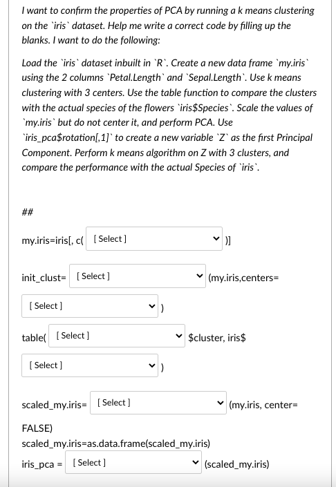 Solved I want to confirm the properties of PCA by running a | Chegg.com