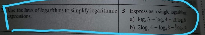 Solved Use the laws of logarithms to simplify logarithmic | Chegg.com