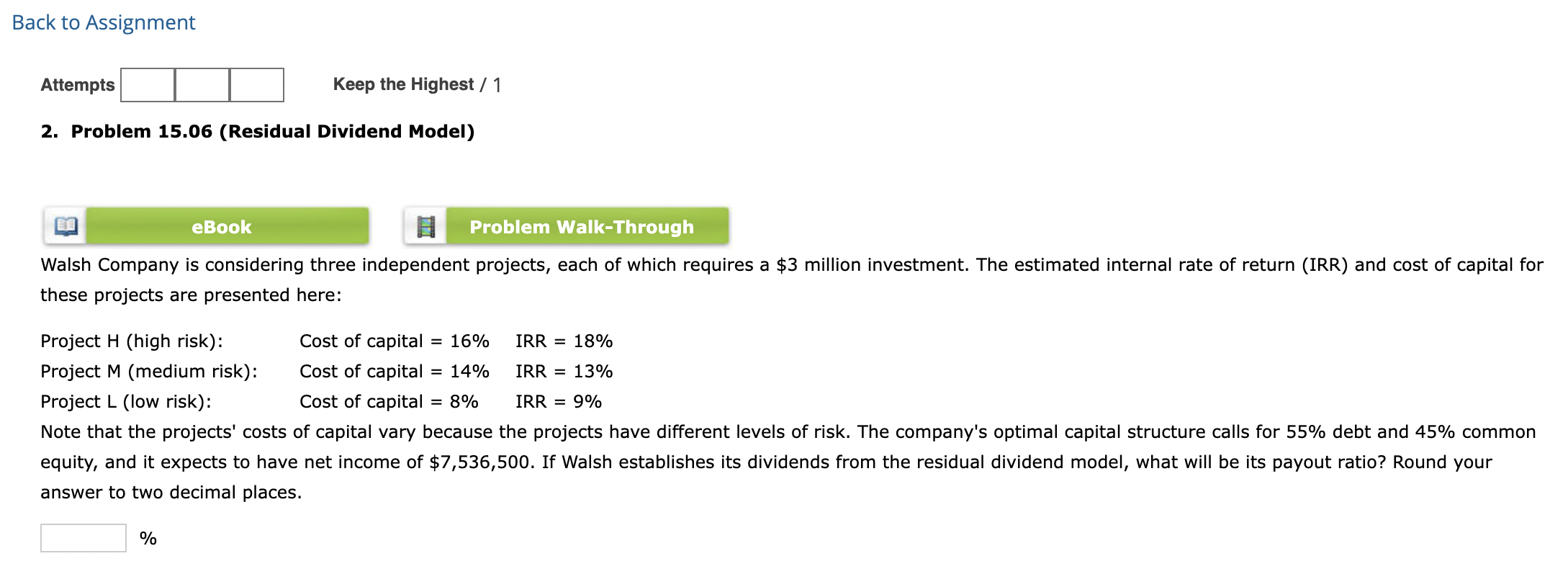 Solved Back to Assignment Attempts Keep the Highest / 1 2. | Chegg.com