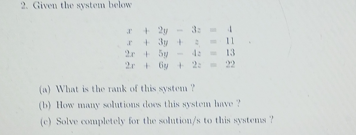 Solved Given the system | Chegg.com
