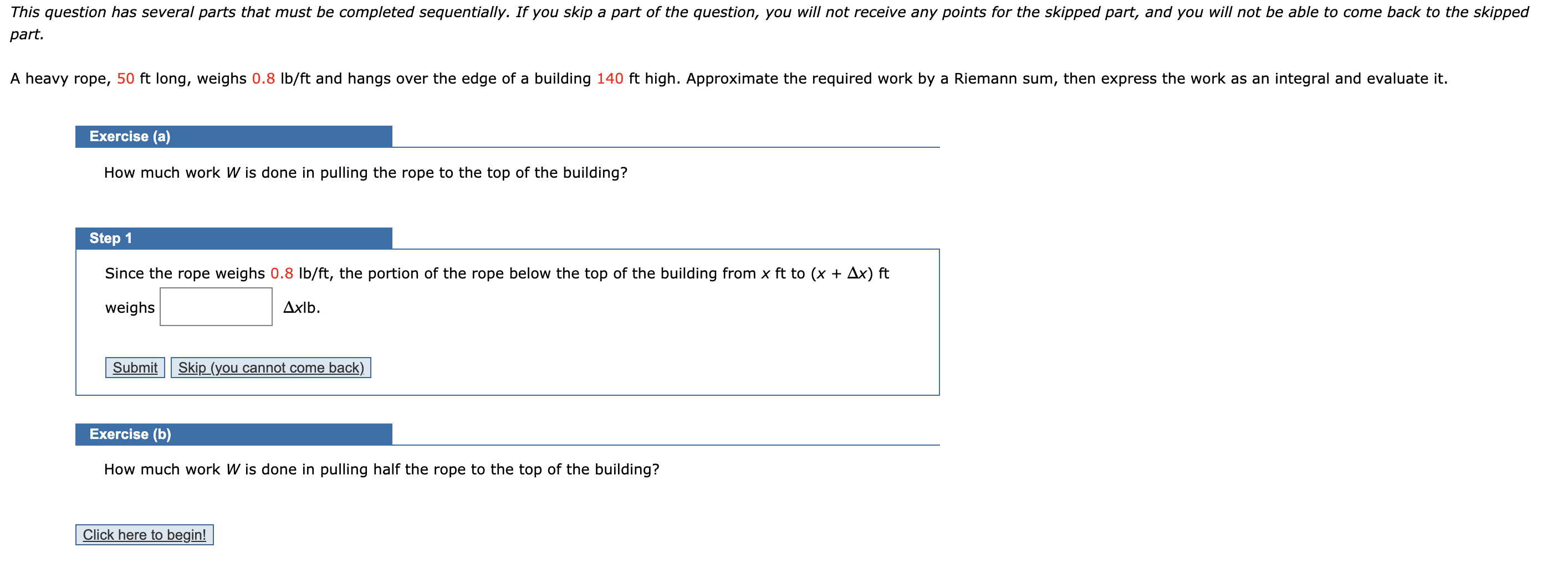 Solved This question has several parts that must be | Chegg.com