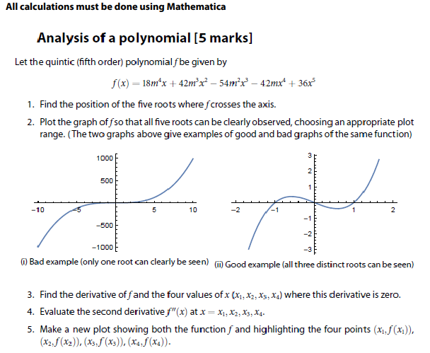 Solved All calculations must be done using Mathematica | Chegg.com