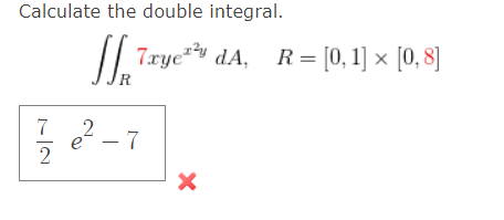 Solved Calculate the double integral. | Chegg.com