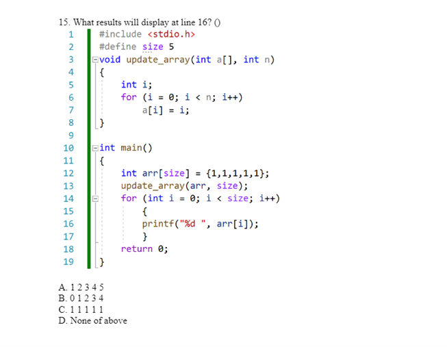 Solved 11 The Modularization Of C Language Programs Is