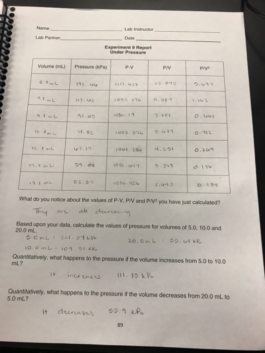 Solved Name Lab Instructor Lab Partner Date Experiment 9