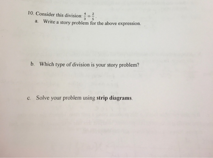 Solved 4 2 Write a story problem for the above expression. | Chegg.com