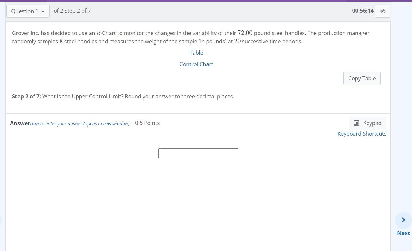 Solved Grover Inc. has decided to use an R-Chart to monitor | Chegg.com