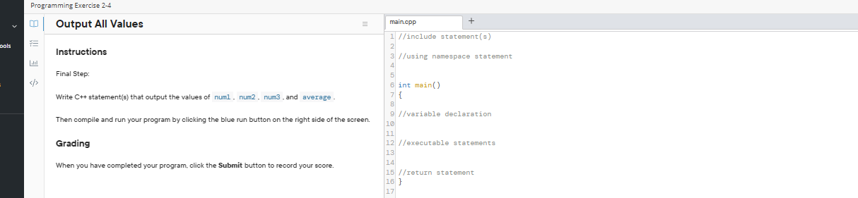 Solved Instructions Final Step: int main() Write C++ | Chegg.com Solved Instructions Final Step: int main() Write C++ | Chegg.com