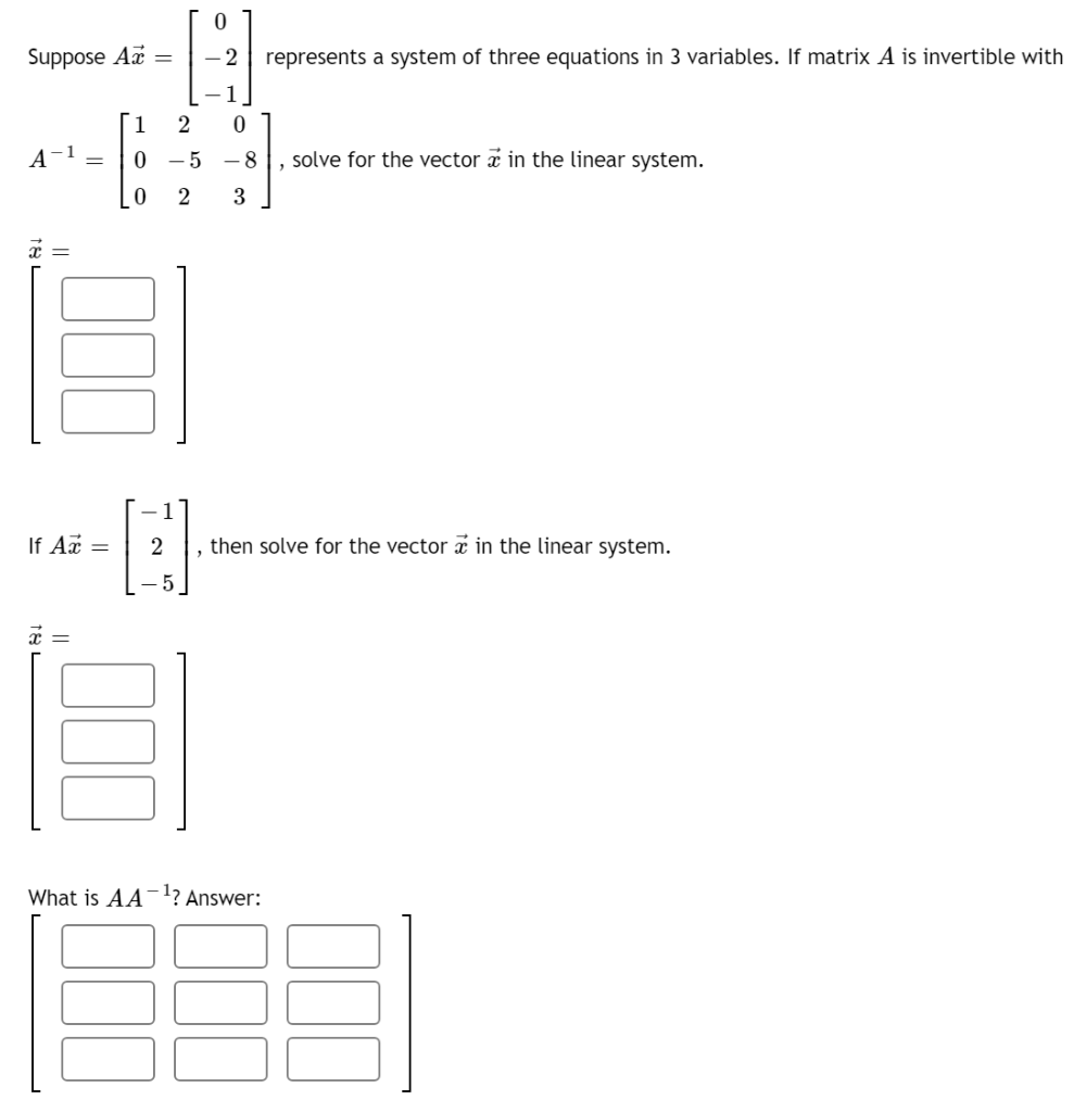 Solved 0 Suppose At - 2 represents a system of three | Chegg.com