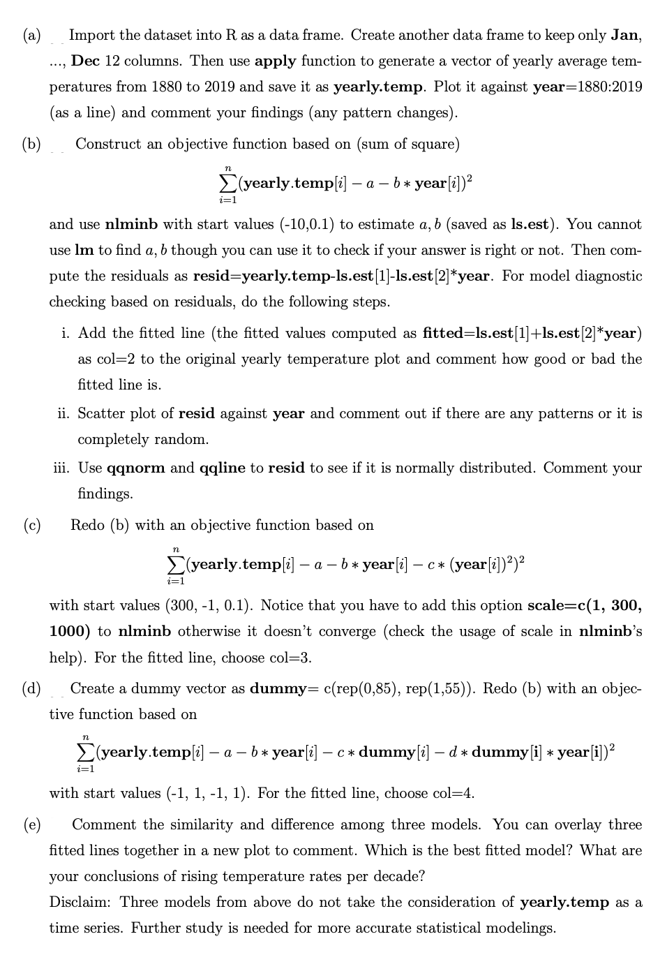 NASA's GISS Surface Temperature Analysis (GISTEMP) is | Chegg.com