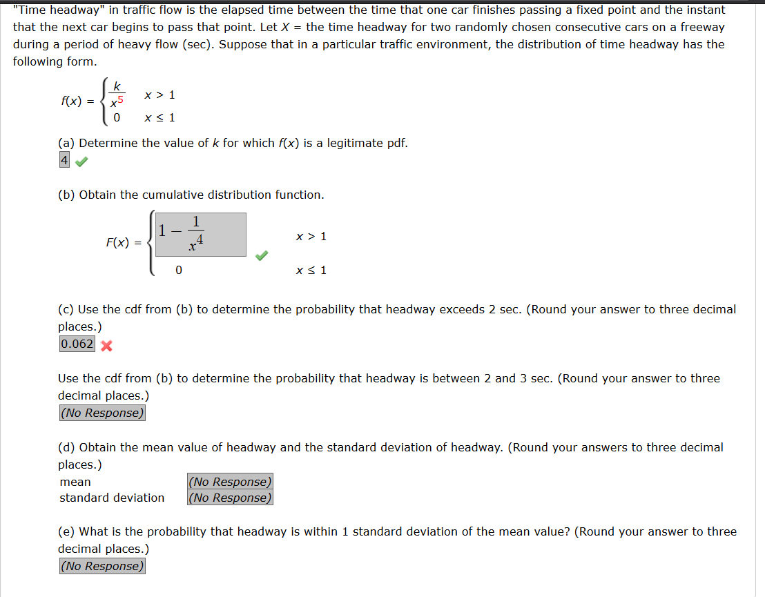 Solved "Time headway" in traffic flow is the elapsed time | Chegg.com