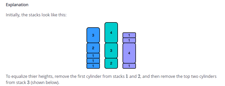 Solved You have three stacks of cylinders where each | Chegg.com
