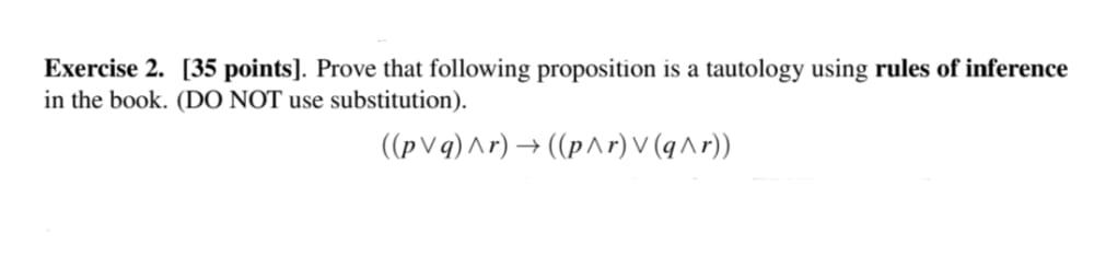Solved Exercise 2. [35 points]. Prove that following | Chegg.com