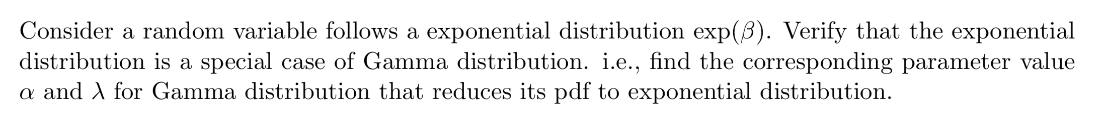 Solved Consider a random variable follows a exponential | Chegg.com