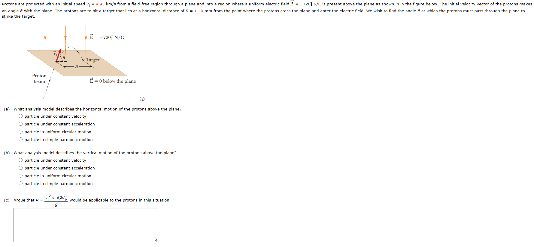 Solved strike the target. (a) What analysis model describes | Chegg.com