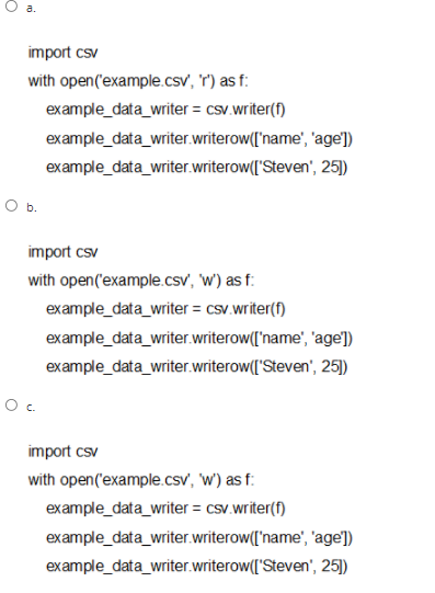 Solved Which Of The Following Is The Correct Syntax To Read