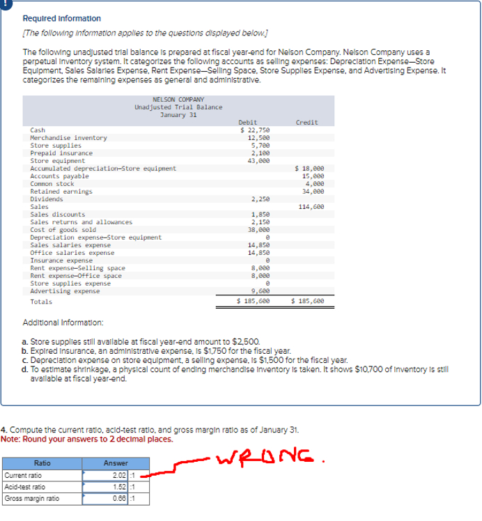 Solved Please help me find the current ratio. I have | Chegg.com