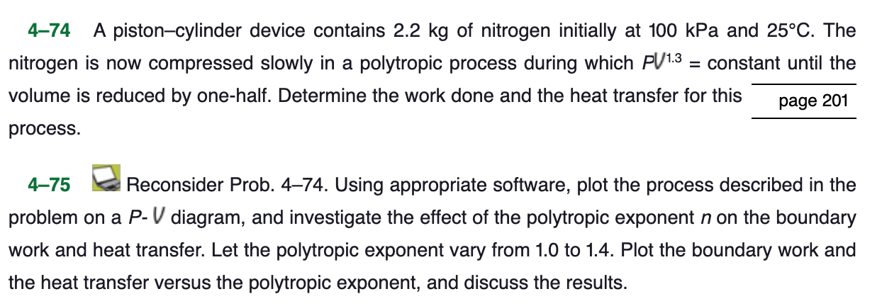 Solved 4–74 A piston-cylinder device contains 2.2 kg of | Chegg.com