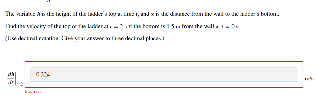 Solved A 5-m ladder leans against a wall. Assume the bottom | Chegg.com