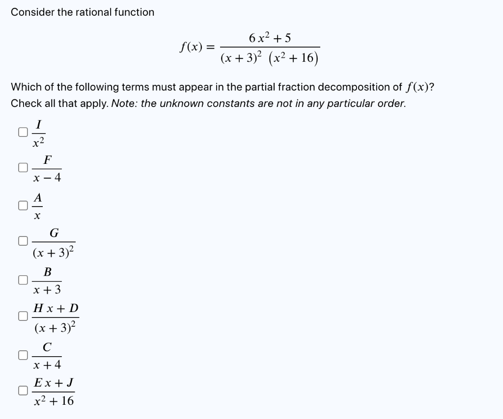 Solved Consider the rational function | Chegg.com