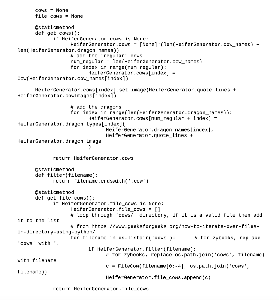 Students will update the driver program (cowsay.py) | Chegg.com