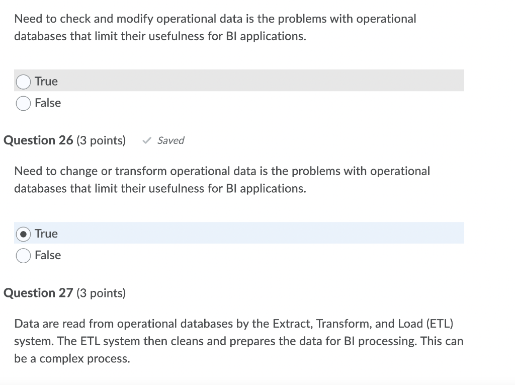 Solved Need to check and modify operational data is the | Chegg.com