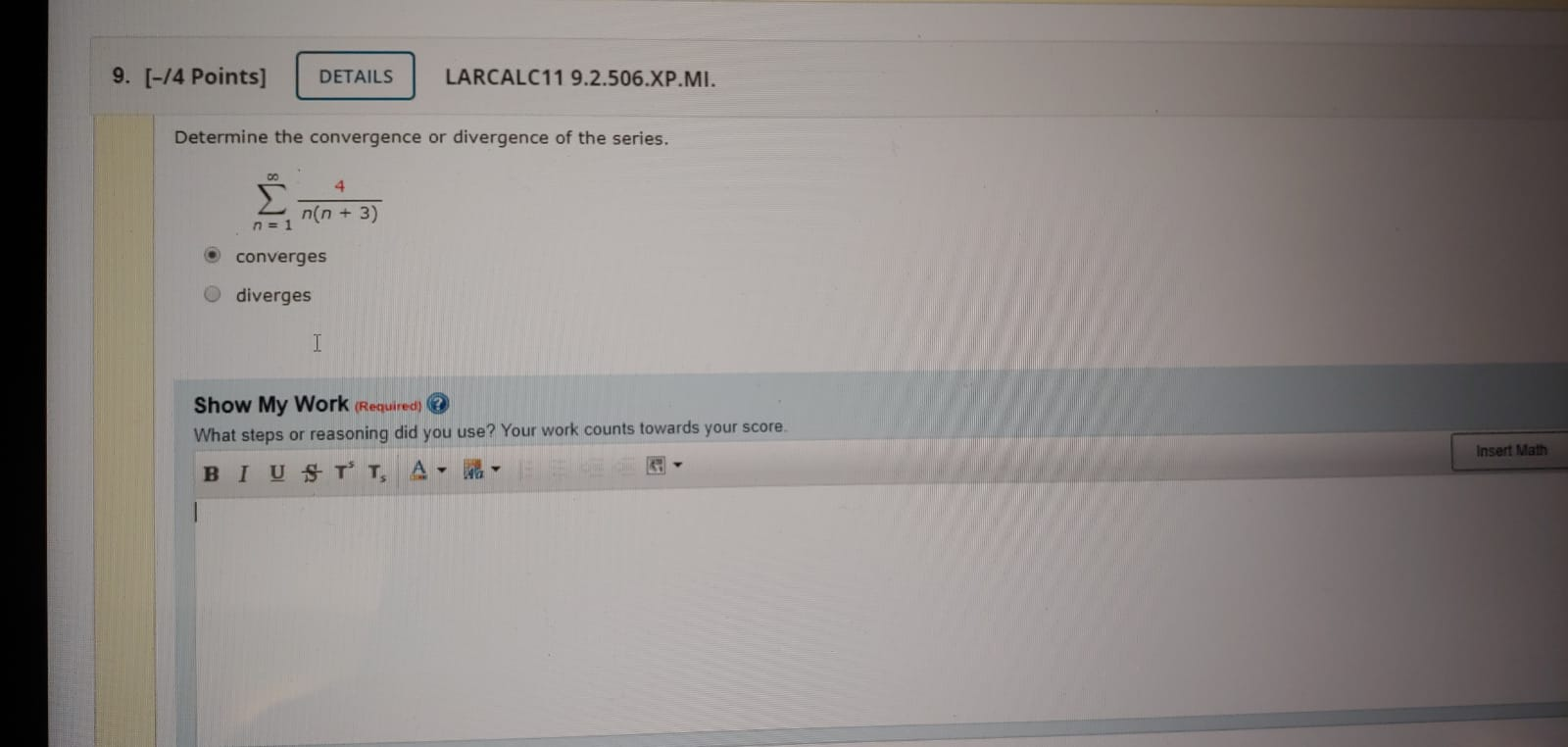 Solved 9. [-14 Points] DETAILS LARCALC11 9.2.506.XP.MI. | Chegg.com