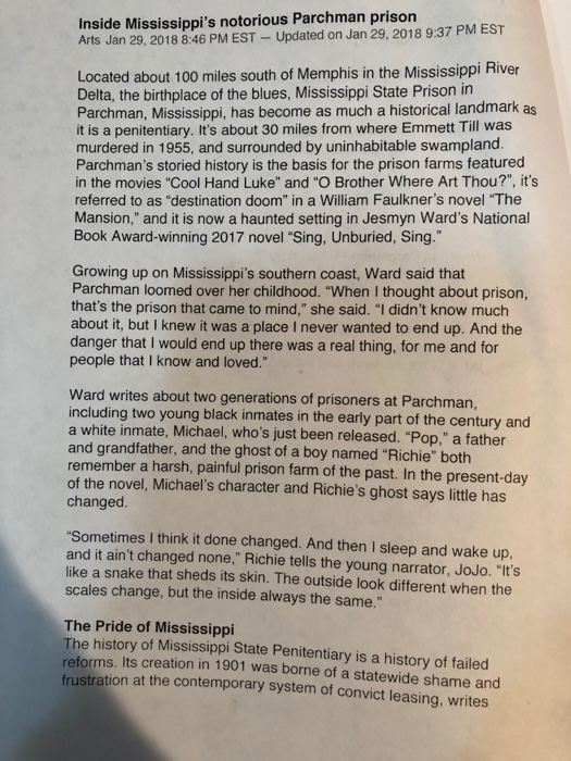 SOURCE: https://www.pbs.org/newshour/arts/inside: | Chegg.com