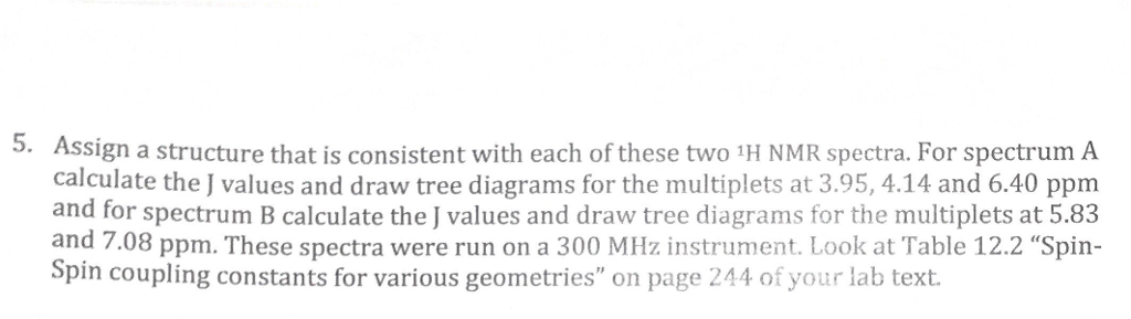 S. Assign a structure that is consistent with each of | Chegg.com