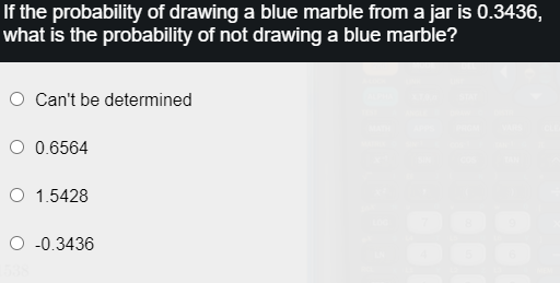 Solved If the probability of drawing a blue marble from a | Chegg.com