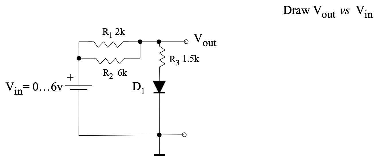 Solved Draw Vout vs Vin | Chegg.com