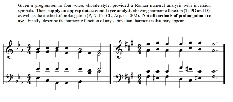 Given a progression in four-voice, chorale-style, | Chegg.com