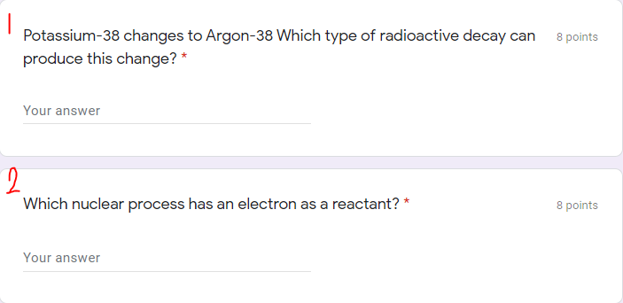 Solved 1 8 points Potassium-38 changes to Argon-38 Which | Chegg.com